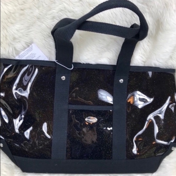 Coach | Bags | Coach Transparent Glitter Sparkly Beach Bag Tote | Poshmark